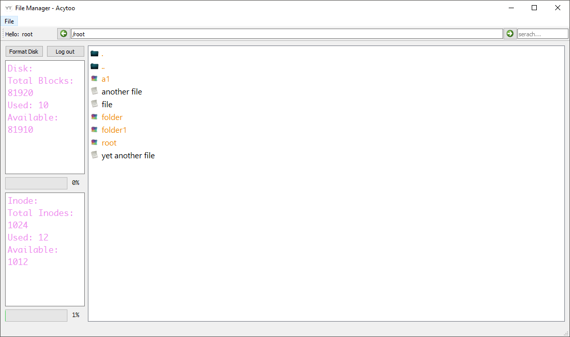 File_system_simulation: File system simulation for OS course
