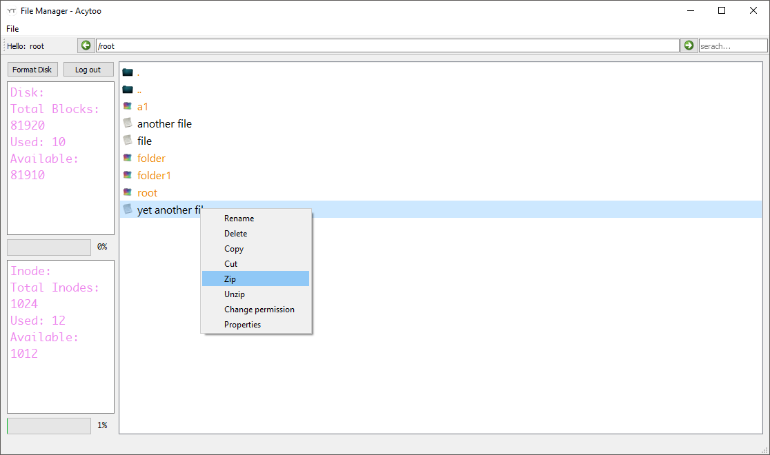 File_system_simulation: File system simulation for OS course